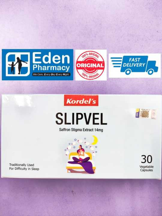 Slipvel Saffron Stigma Extract 14mg ( 30 capsules ) Kordel's | Lazada