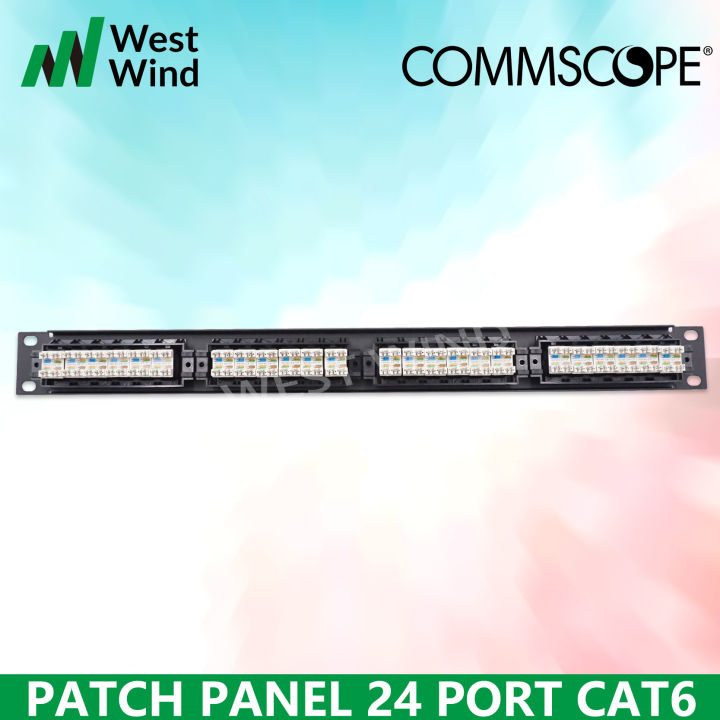 AMP Commscope Cat6 24 Port Patch Panel Loaded | Lazada PH