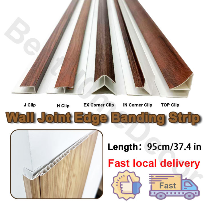 95CM PVC j-clip U-Shaped Edge Closing Strip/PVC Panel Ceiling & Wall ...