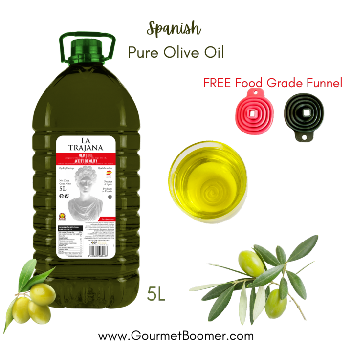 Premium Spanish Pure Olive Oil 5L- Ideal for Healthier Cooking, with ...