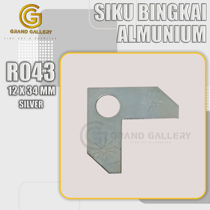 R043 SIKU ALUMUNIUM F 1 LUBANG - 12X34 SILVER *E | Lazada Indonesia