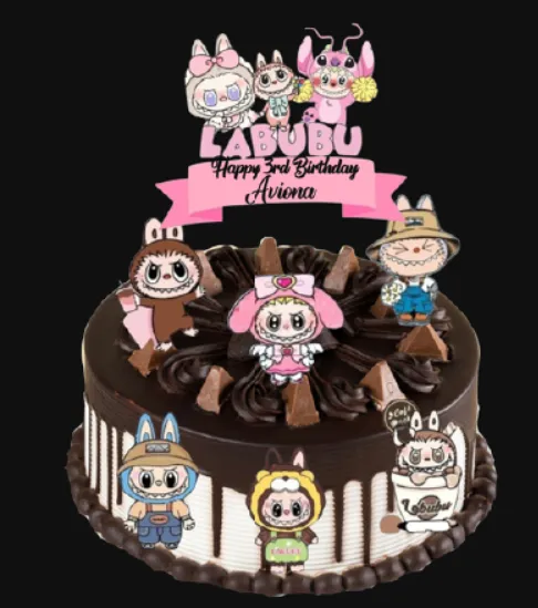 LABUBU CAKE TOPPER SET PERSONALIZE CAKE TOPPER | Lazada PH