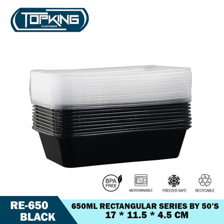 Re-650ml Microwavable Clear High Quality Plastic 50Pcs/Pack | Lazada PH