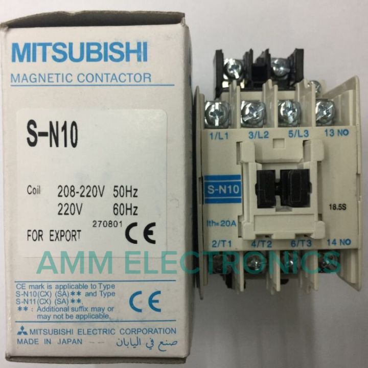 ถูกสุด! Mitsubishi S-N10 24vac 24vac 220vac 380vac 20A รับประกันนาน7 วัน MAGNETIC CONTACTOR ส่ง ...