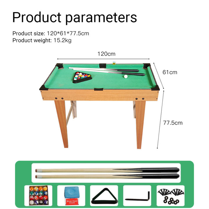 OneTwoFit Mini billiard Table for Kids wooden with tall feet pool table ...