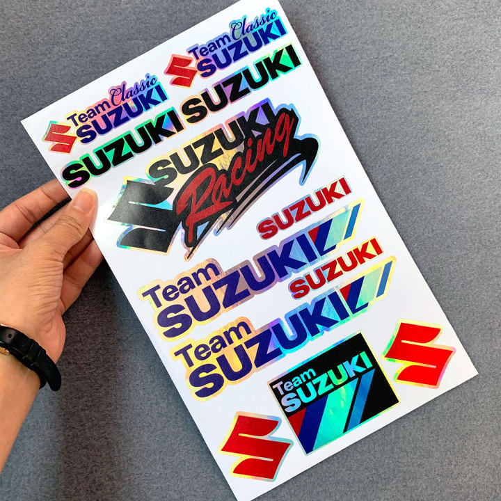 Laser Motorcross Motorcycle Stickers Decals For Suzuki Hayabusa Gixxer ...