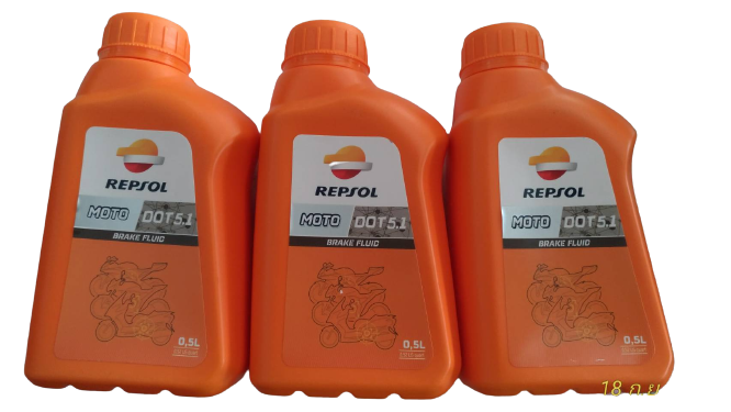 Repsol น้ำมันเบรค moto brake fluid dot5.1 ปริมาณ 500 ml | Lazada.co.th