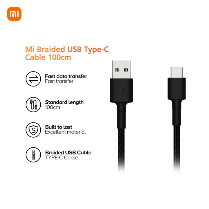 Xiaomi Mi Braided USB Type-C Cable 100cm | Lazada PH