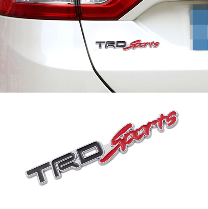1 Piece 3D Metal For TRD-SPORTS Logo Car Sticker Car Rear Trunk Badge ...