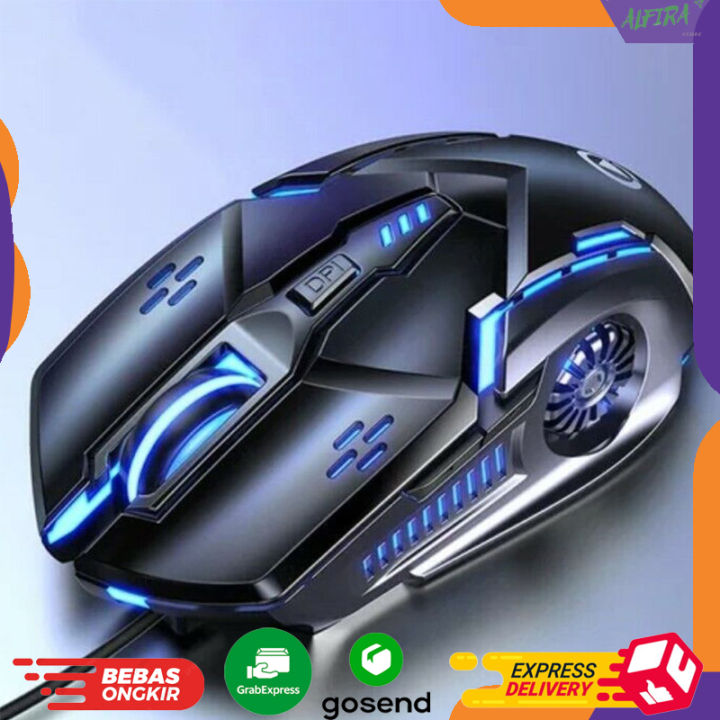 Mouse Gaming YINDIAO LED RGB Wired 6 Key 3600 DPI Compatible dengan ...