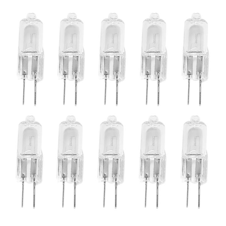 Perfk 10pcs G4 Halogen Lamp Bulb Light 20W 12V 2 Pin JC Type Bulbs Warm ...