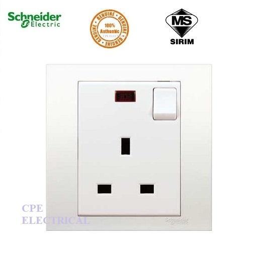 Schneider Vivace KB15N 13A Switch Socket Outlet with Neon | Lazada