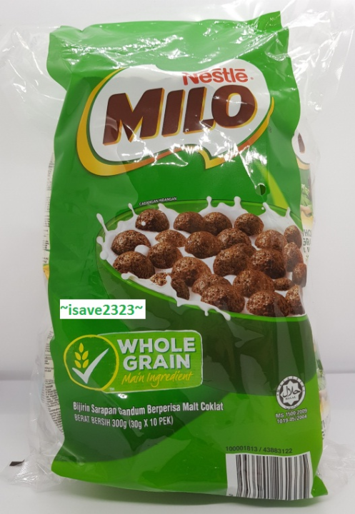 NESTLE Milo Wheat Ball Breakfast Cereal (25g x 10 Packs) | Lazada