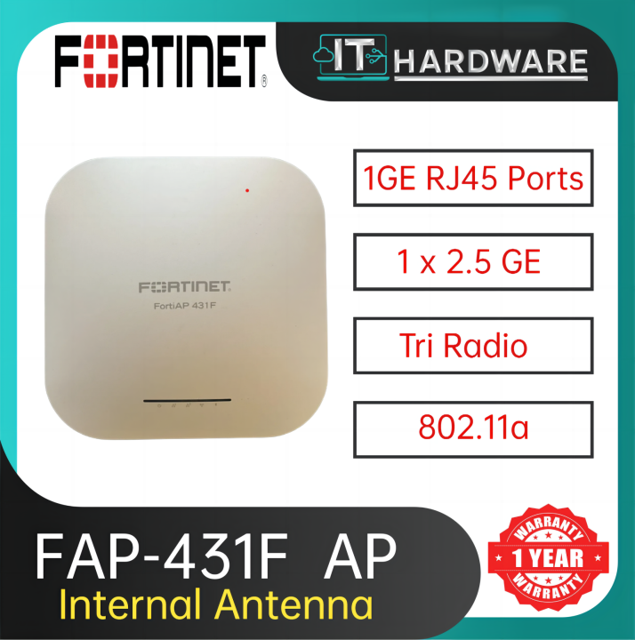 FAP-431F Fortinet FortiGate FortiAP 431F Indoor Wireless Access Point ...