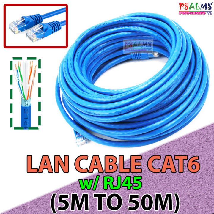 Lan Cable Cat6 with rj45 (READY TO USE) | Lazada PH