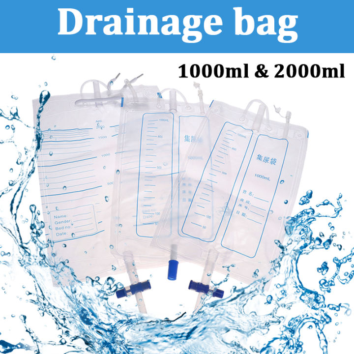 1000/2000ML Urine Bag Urinal Urinal Collector Urination Catheter Bag ...
