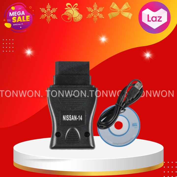 Nissan Consult OBD1 14-Pin to USB Diagnostic Interface for Nissan 1989 ...