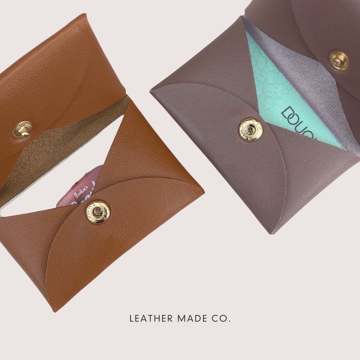 Bi-Fold Card Holder | Short Wallet by leathermadeco | Lazada PH