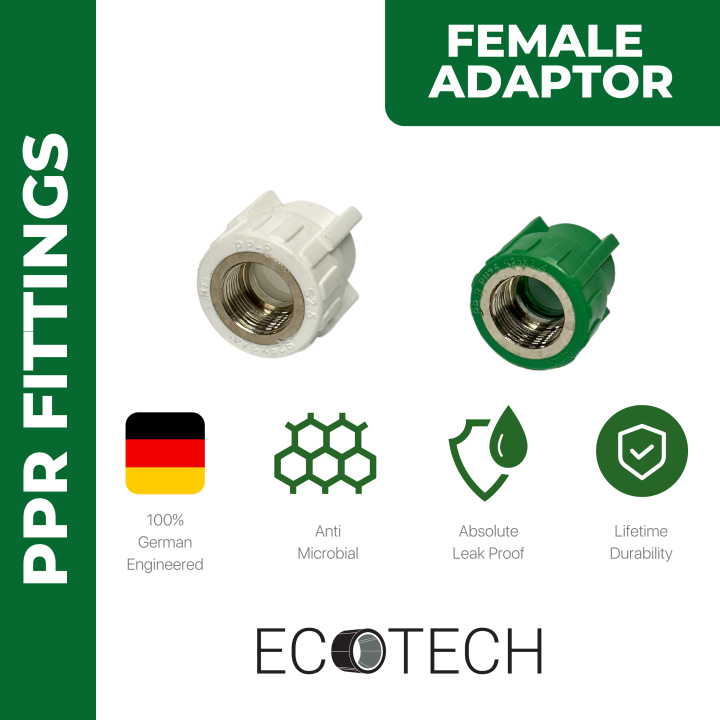 ECOTECH™ PPR Fittings - FEMALE ADAPTER | Lazada PH