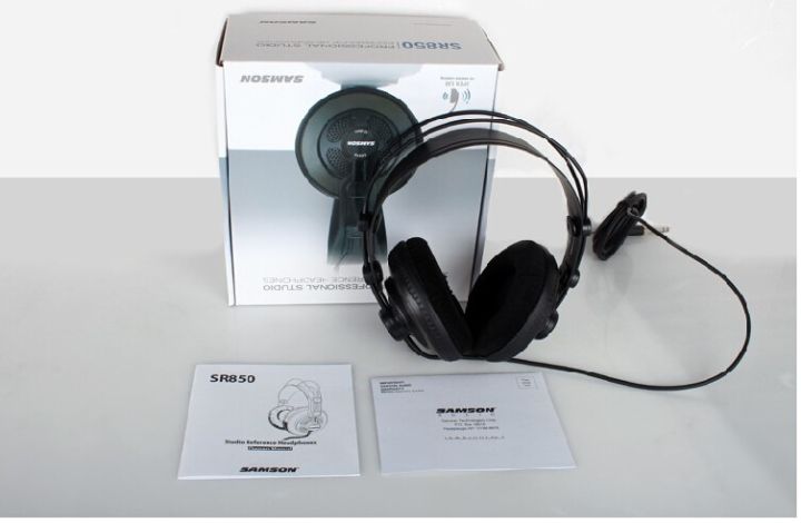 SELL Original Samson SR850 monitoring headset with velour earpads semi ...