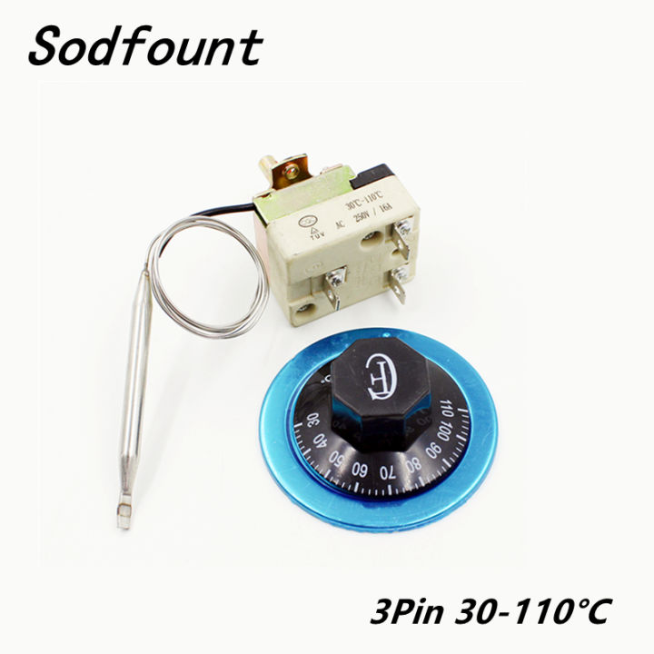Oven Temperature Thermostat Dial Centigrade Ceramic Heater Adjustable Rotary Switch Controller ...