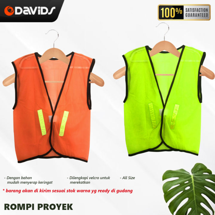 Rompi Proyek Baju Safety Vest Jaring Tambang | Lazada Indonesia