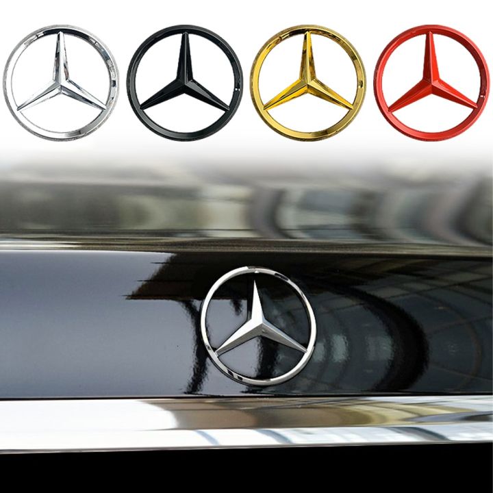 Mercedes-Benz Metal Emblems Sticker Car Rear Trunk Modification Logo Decal For C200 E260 S350L ...