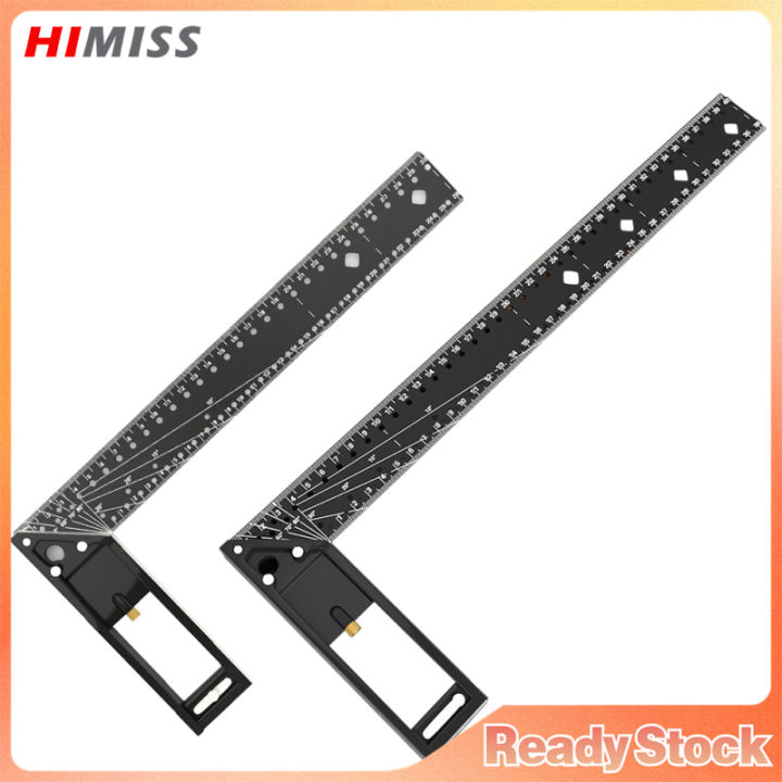 HIMISS Multi-Angle Measuring Ruler Tool Carbon Steel 90 Degree ...