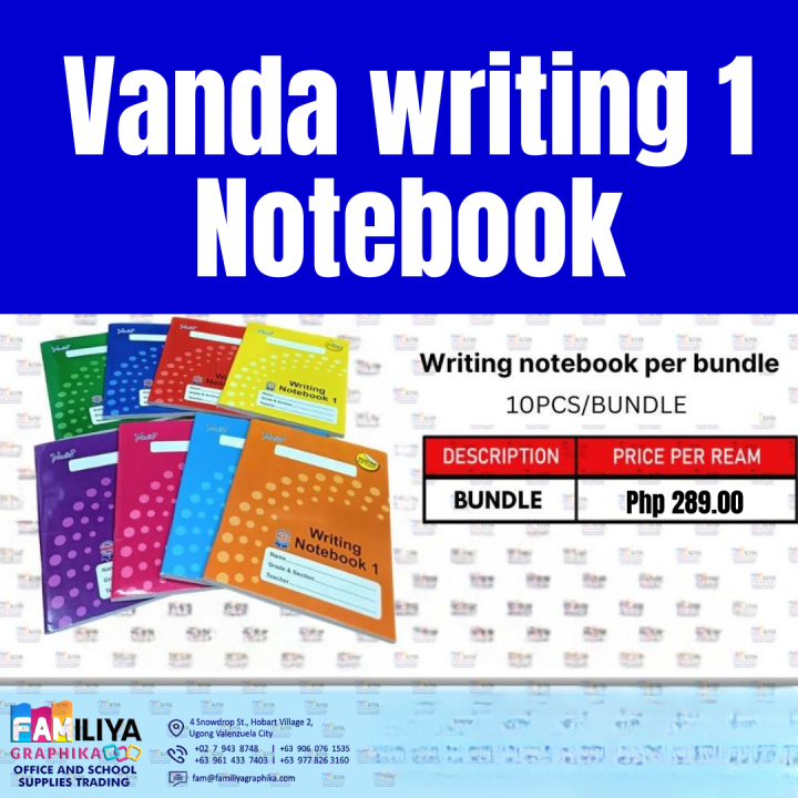 Vanda Writing Notebook (10pcs per bundle) | Lazada PH