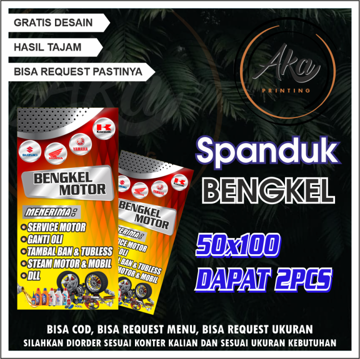 Spanduk / Banner / Spanduk Custom / Banner bengkel / Spanduk bengkel ...