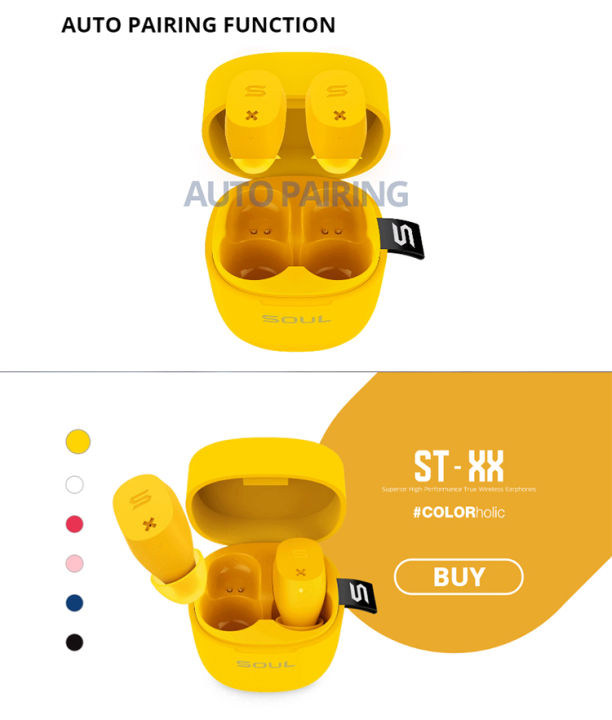 Tai Nghe True Wireless Soul ST-XX Bluetooth v5.0 - Điều Khiển Cảm Ứng ...