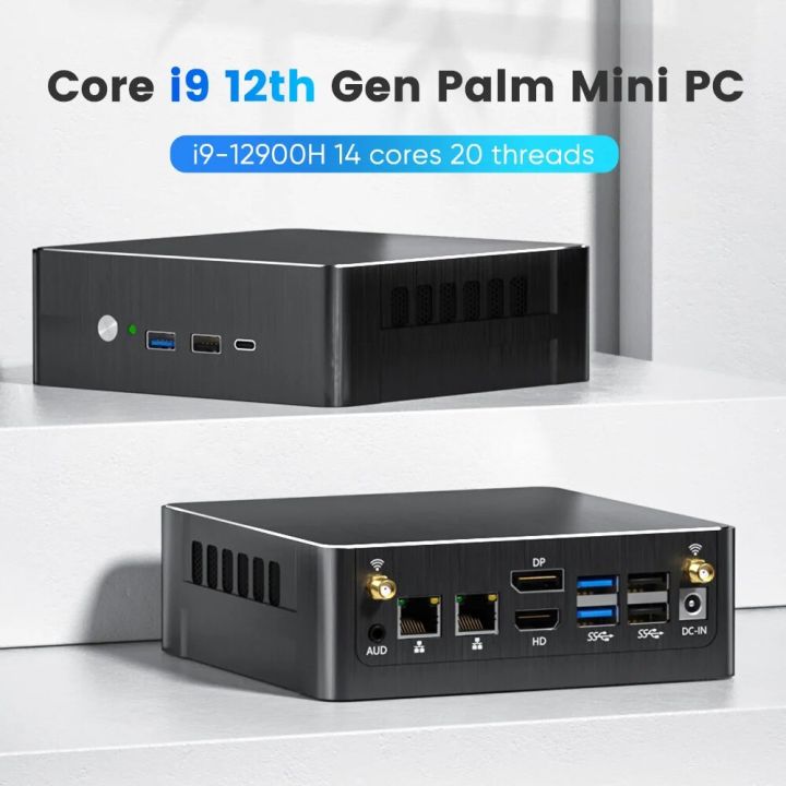 kingnovy 12th Gen Mini PC Gamer Intel i9 12900H i7 1260P i5 1235U Windows 11 PCIE4.0 Dual LAN 2 ...