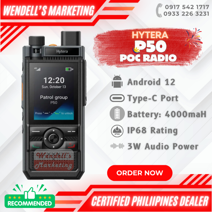 HYTERA P50 POC RADIO Newest Industry Intelligent PoC Radio | Lazada PH