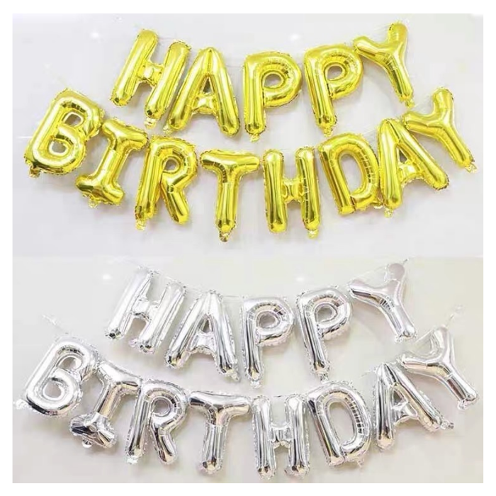 Trang Trí Sinh Nhật Bóng Chữ Happy Birthday , Set 13 Chữ Bóng HAPPY ...