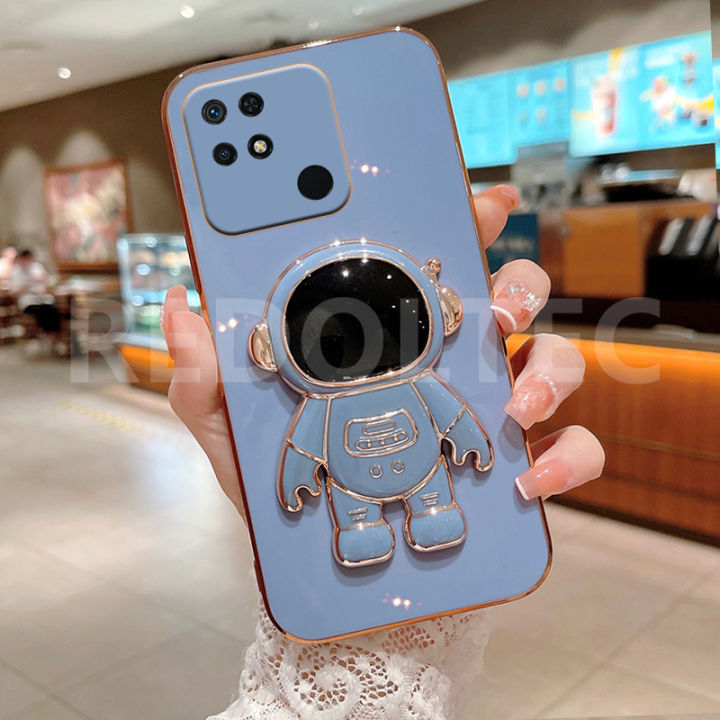 Astronaut Case For Redmi 10C 6D Plating Cosmic Spaceman Silicone Soft ...