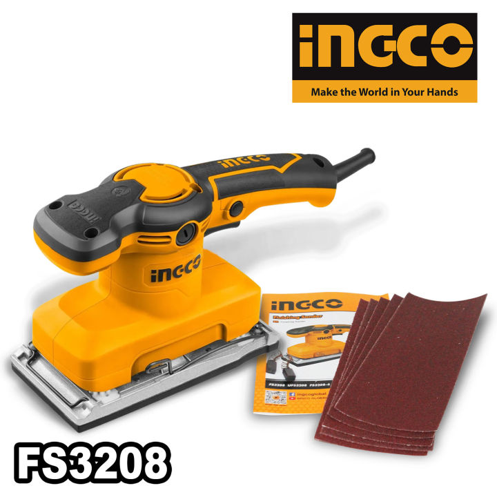 INGCO 320W Finishing Sander Finish Sander FS3208 Rexxon Power Tools ...