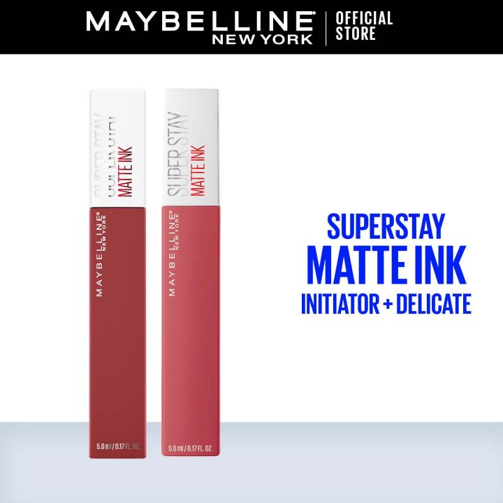 MAYBELLINE OFFICIAL Paket Makeup Lipstik Isi 2 Superstay Matte Ink ...