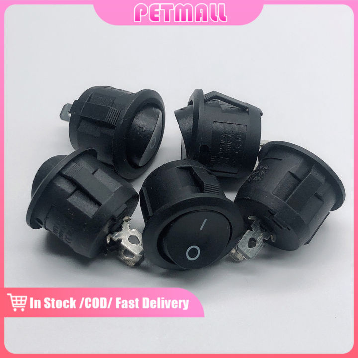 2/3 Pin Rocker Mini Round Push Button Switch 20mm Diameter ON/OFF Round ...