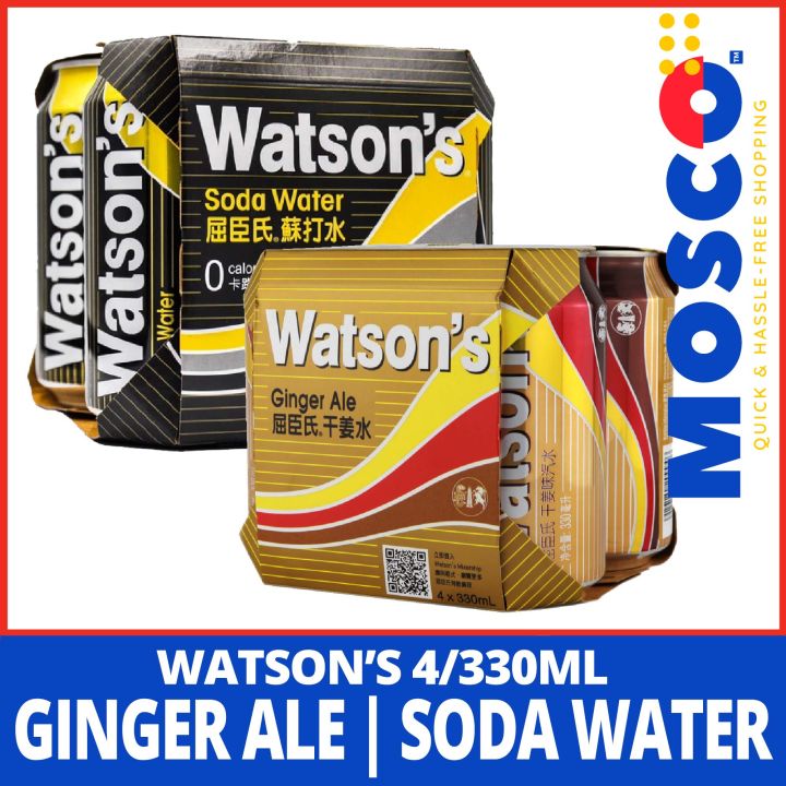 Watson's Soda Water & Ginger Ale, Tonic Water (4 X 330ml) | Lazada PH