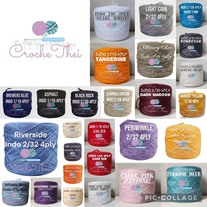 Indophil Acrylic Yarn, 4 ply - (97 - 103 grams) | Lazada PH