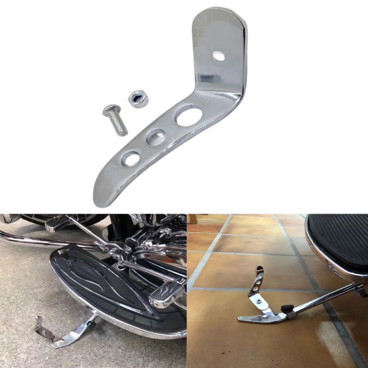 Motorcycle Kickstand Stand Extension Kit Foot Pedal Support For Harley ...