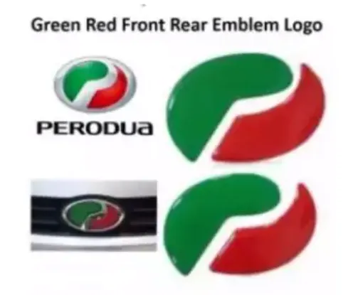 Perodua AXIA 2017 SE-SPEC red &green logo sticker | Lazada