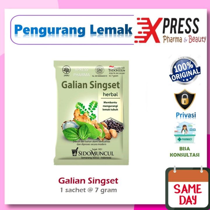 ⚡XPRESS⚡ ECER GALIAN SINGSET Sidomuncul Mengurangi Lemak Tubuh Herbal ...