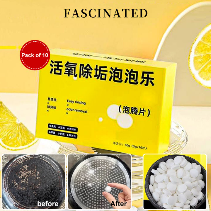 Active Oxygen Descaler Effervescent Tea Stain Cleaner Tea Stain ...