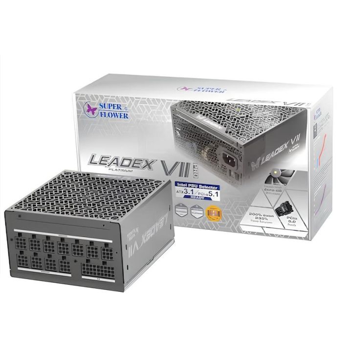 PSU Super Flower Leadex VII Platinum PRO 1000W 1200W ATX 3.1 (80Plus Platinum) POWER SUPPLY ...