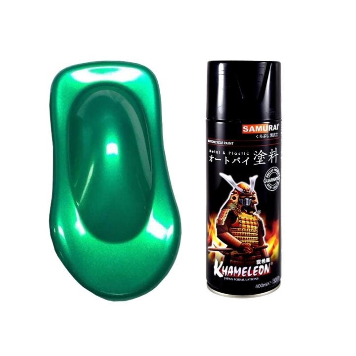 คุ้ม สีสเปรย์Samurai สีเขียวแก้ว รหัส Y017 | Lazada.co.th