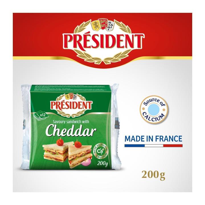 President Sandwich Cheddar Cheese Slices | Lazada Singapore