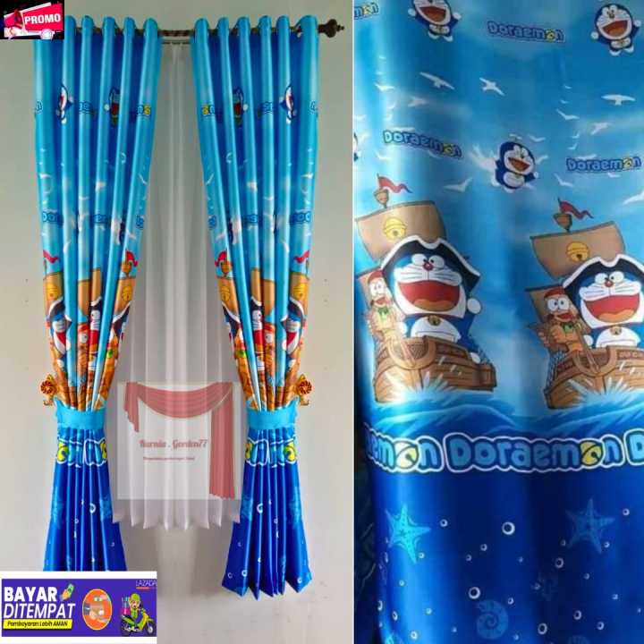 Gorden Jendela Karakter Doraemon Dan Hello Kitty | Lazada Indonesia