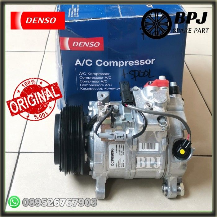 Compressor Kompresor AC BMW Seri 5 F10 6PK Kaki Kuping 7SBU17A DENSO ...
