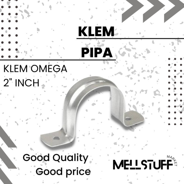Klem Pipa Ukuran 2" Inch Klem Omega / Klem Plat Besi Seng | Lazada ...